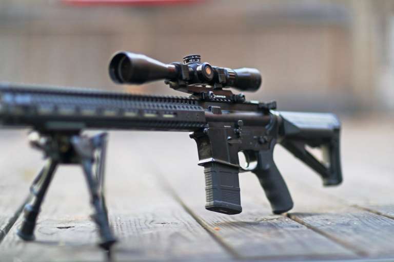 TEAM NEVER QUIT MK12 CARBON FIBER W/ LEUPOLD MARK AR FIREDOT TMR - G2 ...