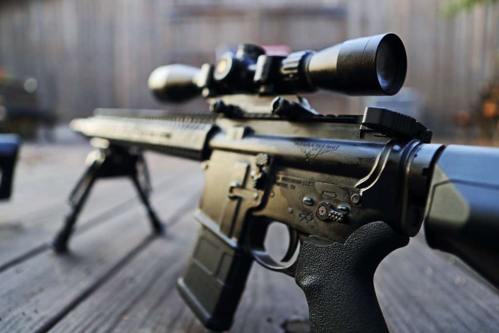 TEAM NEVER QUIT MK12 CARBON FIBER W/ LEUPOLD MARK AR FIREDOT TMR - G2 ...