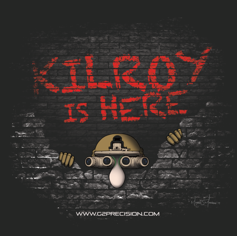 G2 Precision - Kilroy Is Here Sticker 2 Pack - G2 Precision Firearms