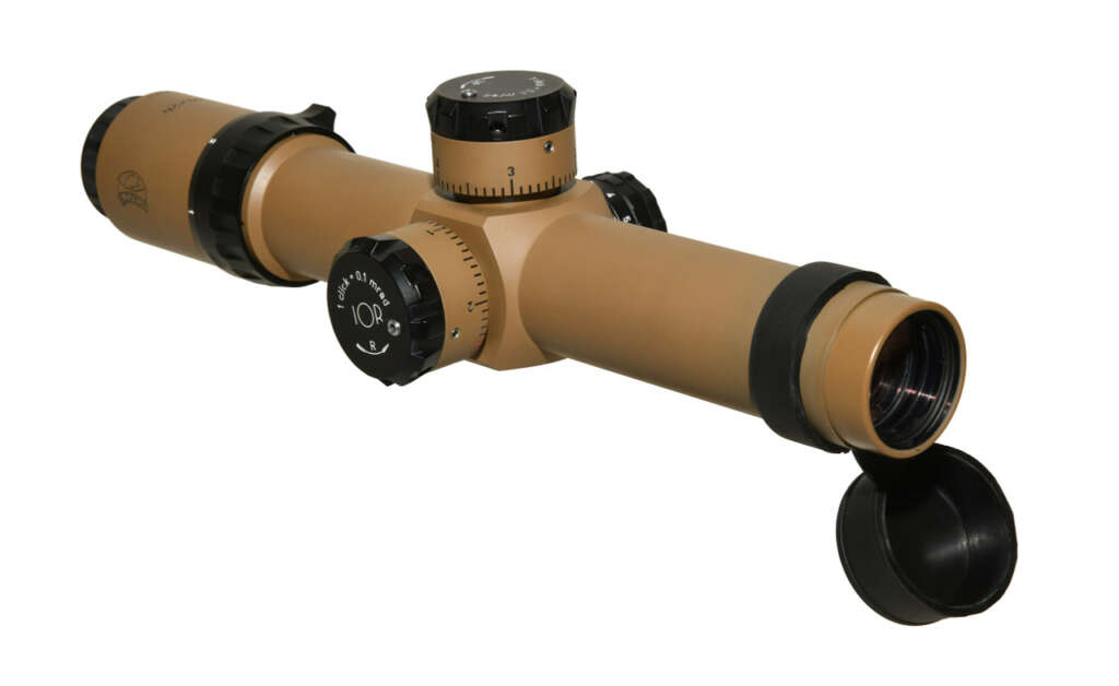 VALDADA 1-10x26 35mm FFP LTS-2 Mil/Mil, Circle dot X1 illum, Desert ...